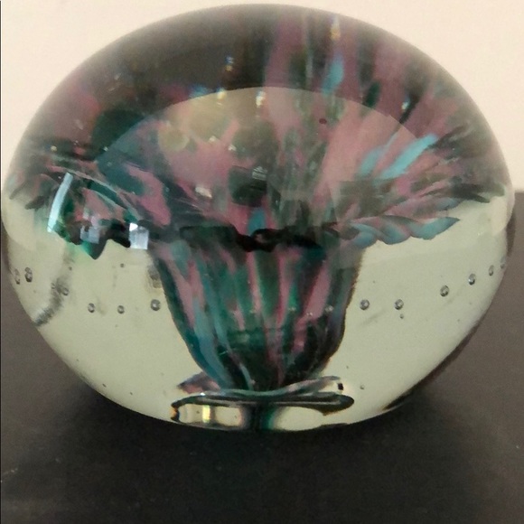 KERRY | Other | Kerry Hand Blown Irish Floral Paperweight | Poshmark